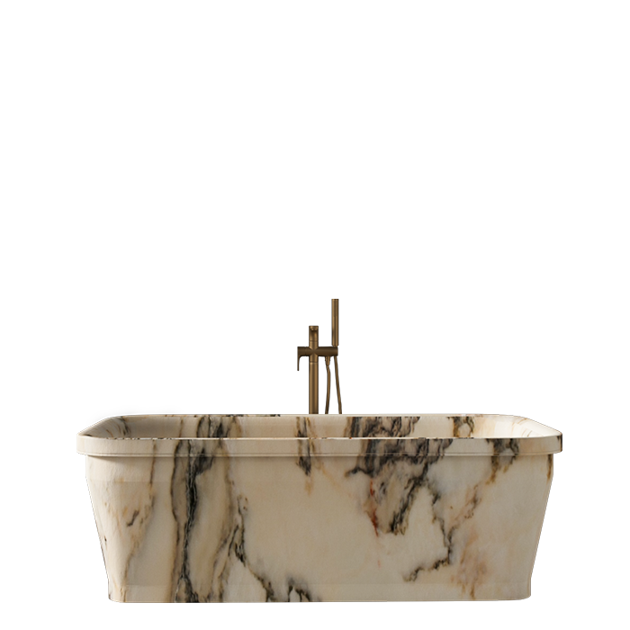 Sebastian Bathtub 66" - Marmi Natural Stone