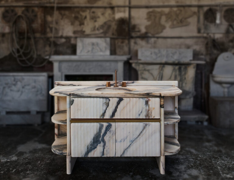 Hamilton Demilune Vanity - Marmi Natural Stone